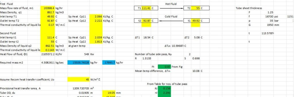 EQUIPMENT SIZING EXCEL SHEETS & SPREADSHEETS - GROWMECHANICAL